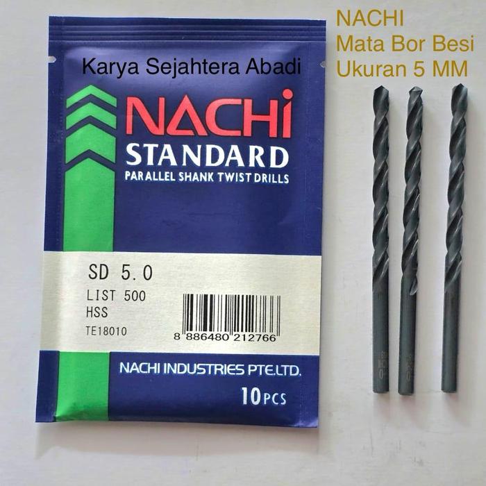 Jual Nachi 5 MM Mata Bor Besi HSS - Nachi Mata Bor Besi HSS 5MM - Kab. Tangerang - Karya ...