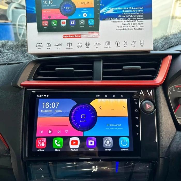 Jual Head unit android 9 inch Orca Honda MOBILIO BRIO BRV + kamera ...