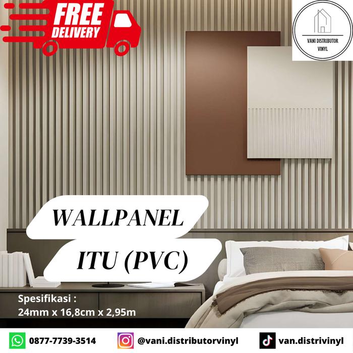 Jual Hiasan Dinding PVC Wall Panel ITU PVC 16,8cm x 2,9m - Wood Panel ...