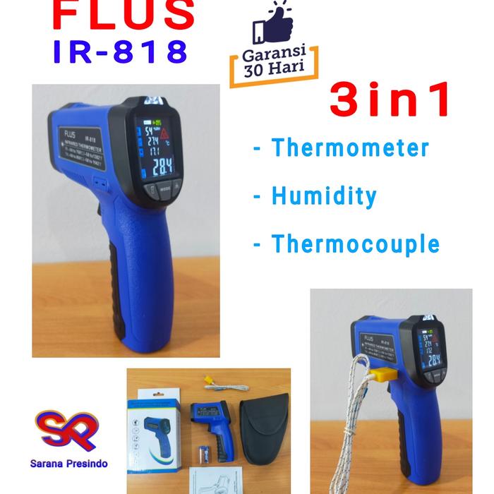 Jual Infrared Thermometer Industri FLUS IR-818 3IN1 - Kab. Bekasi ...