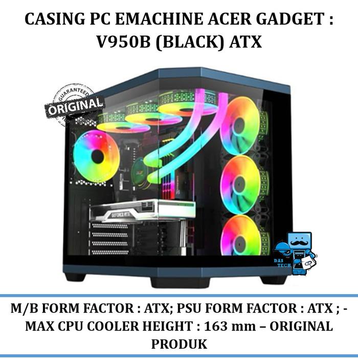 Promo Casing PC Emachine Acer Gadget : V950b ( Black ) Atx - Original ...