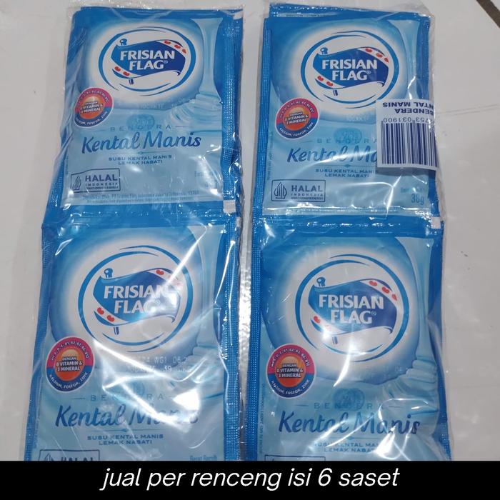 Jual susu bendera sachet putih Skm Kental Manis Frisian Flag Rencengan - Kab. Kendal - Nurisacc ...