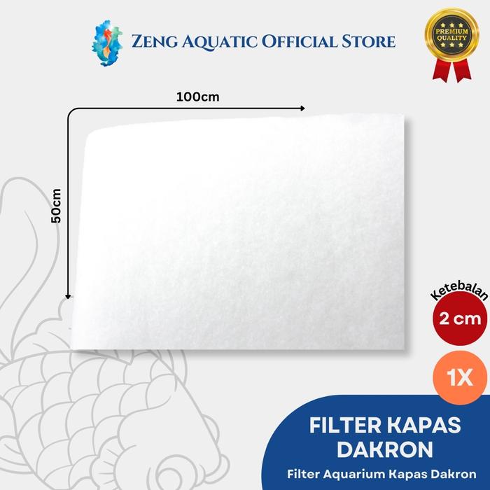 Jual Zeng Aquatic ZA002 Kapas Dakron Filter Putih Busa Ikan Hias - Kota ...