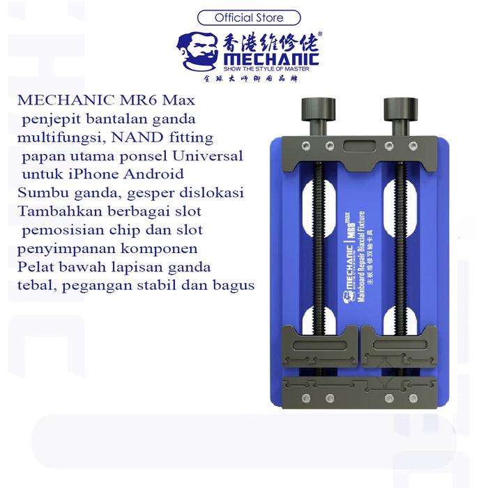 Jual Mechanic MR6 PCB Holder Universal Double Shaft Penjepit PCB Ragum ...