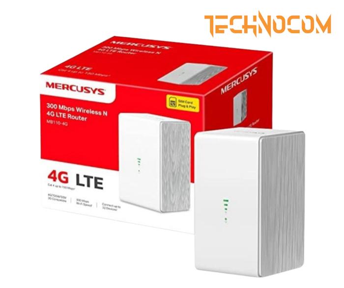 Jual Router Mercusys MB110-4G 300 Mbps Wireless n 4G Lte - MB110 4G ...