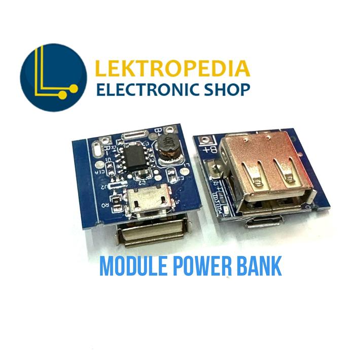 Jual Modul Power Bank 5v 1a protection Step up plus charging kit micro ...