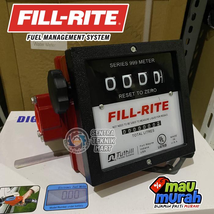 Jual FLOW METER FILL RITE 1,5 Inch 4 Digit flow meter solar oli bbm ...