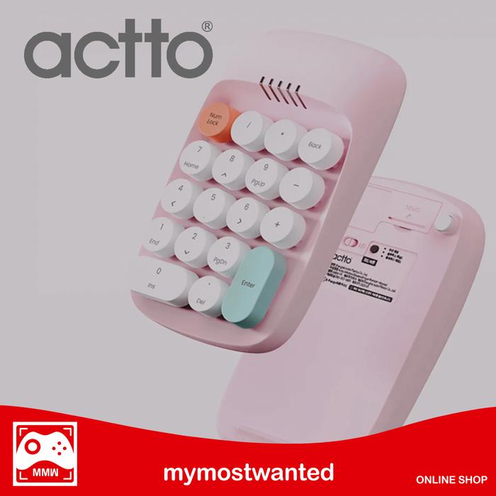 Jual Actto Numeric Keypad Numpad Number Keyboard Companion - Pink Di ...