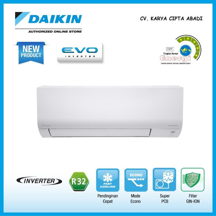 Jual AC Split Daikin 1.5 PK Inverter Evo STKF35AV - Kota Bandung - CV ...