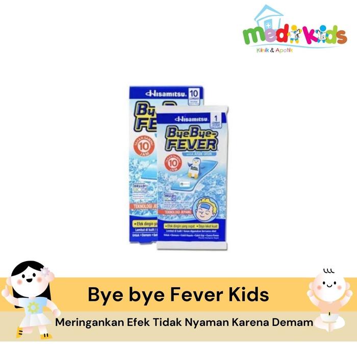 Jual Bye Bye Fever Kids - Plester Demam Anak Dewasa Child Box isi 10 ...