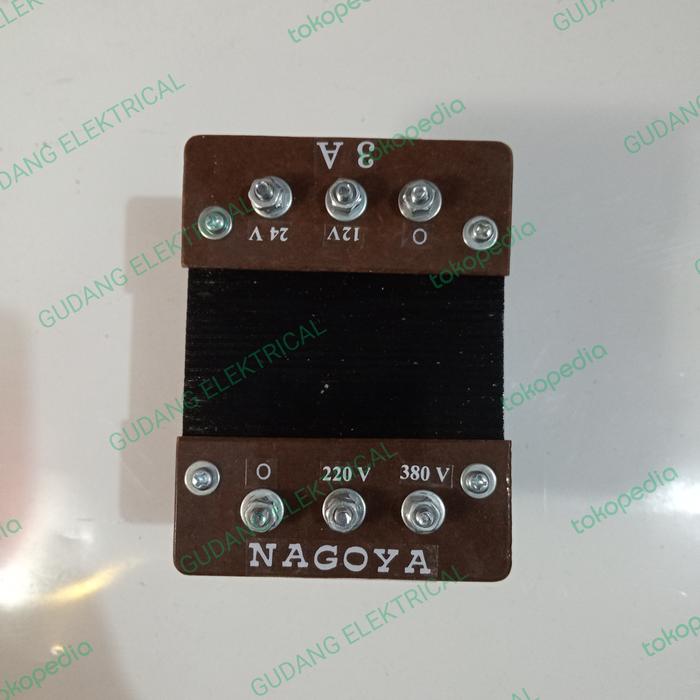 Jual Trafo Transformer Input 0 380 220 Vac Output 0 12 24 Vac 3 amper ...