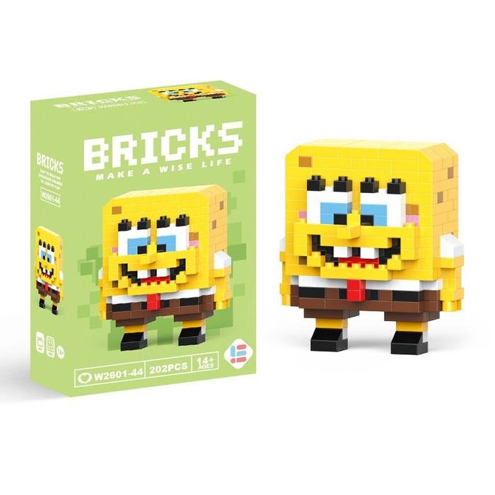 Jual Nano Block Model DIY Bricks Mini Sanrio Mario Spongebob Patrick ...