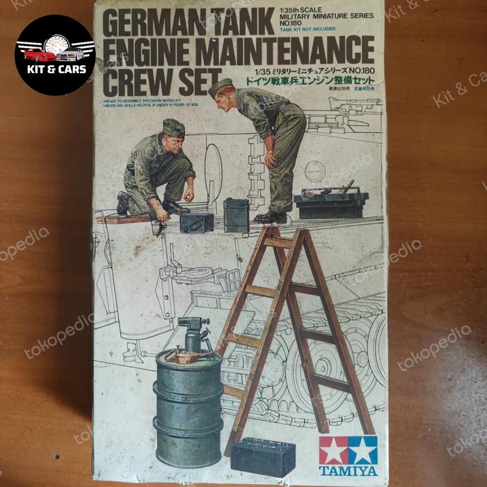 Jual Tamiya 35180 1/35 German Tank Engine Maintenance Crew NOS ...