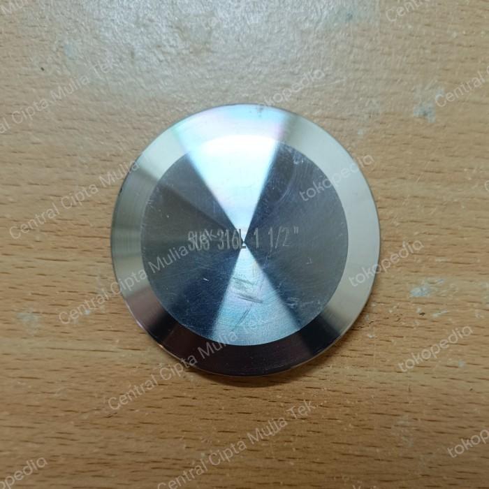 Jual Ferrule Blind Sanitary 11/2" inch Stainless steel ss316 - Jakarta ...