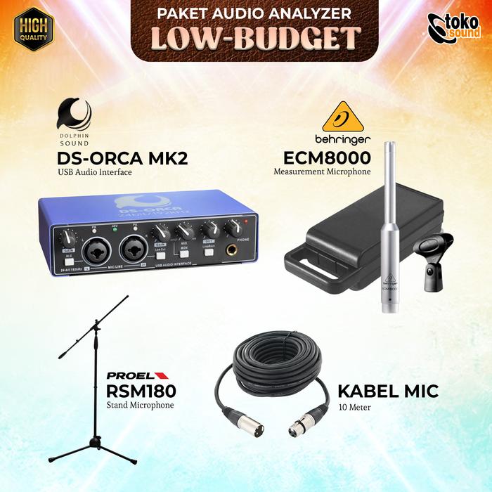 Jual PAKET RTA ANALYZER LOW BUDGET - BEHRINGER ECM8000 - DS ORCA MK2 ...