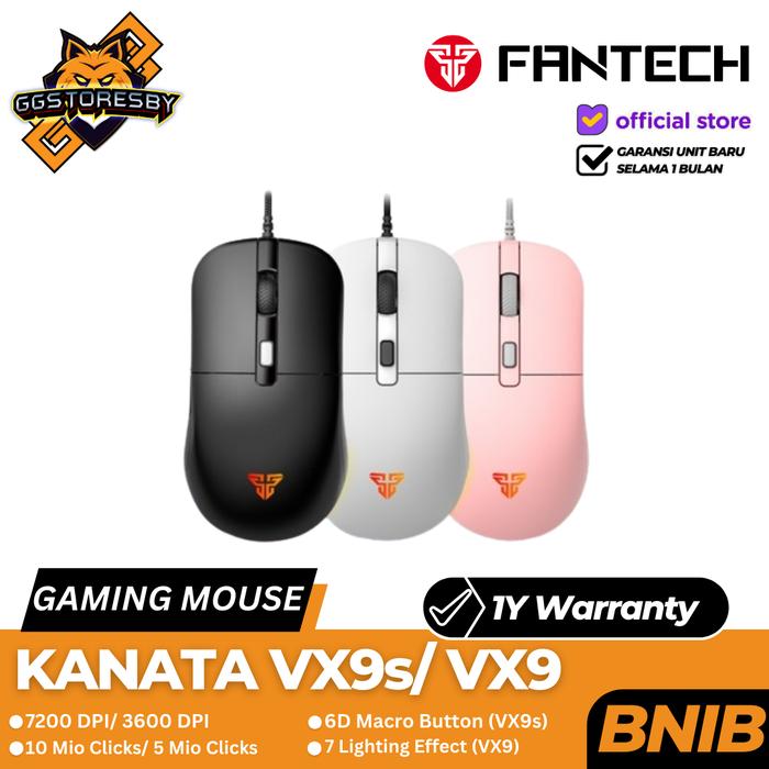 Jual FANTECH KANATA VX9s/VX9 RGB MACRO Gaming Mouse - VX9 - BLK - Kota Surabaya - GGSTORESBY ...