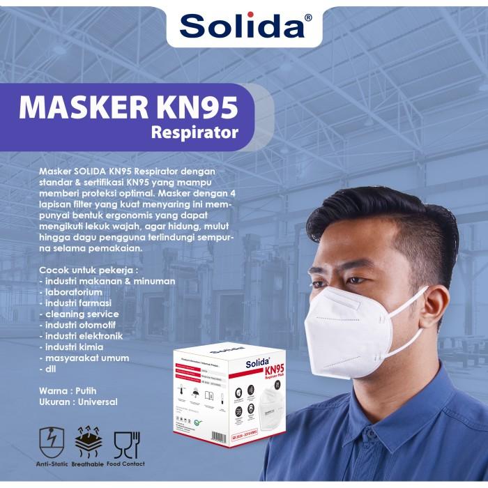 Promo Masker KN95 SOLIDA 4 Ply Earloop Putih - Box isi 20 Pcs - Jakarta ...