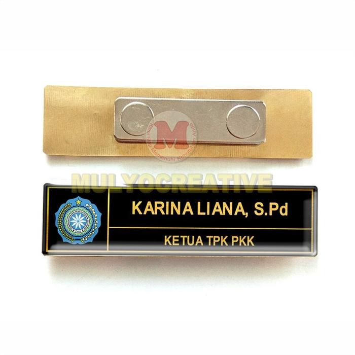 Jual PAPAN NAMA DADA PKK NAMETAG - NAME TAG CUSTOM LOGO PKK - Tipe 3 ...