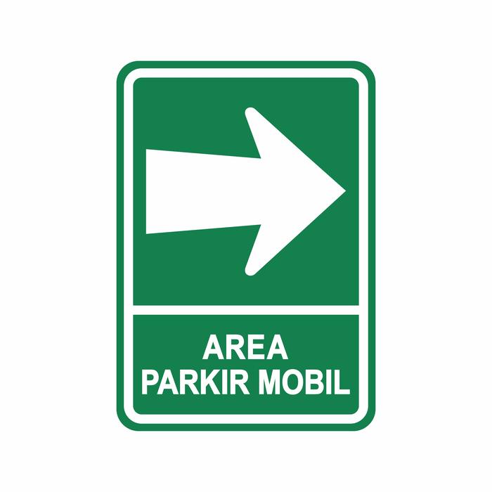 Promo Rambu Plang Petunjuk Area Parkir 35cm x 50cm Plat Alumunium ...