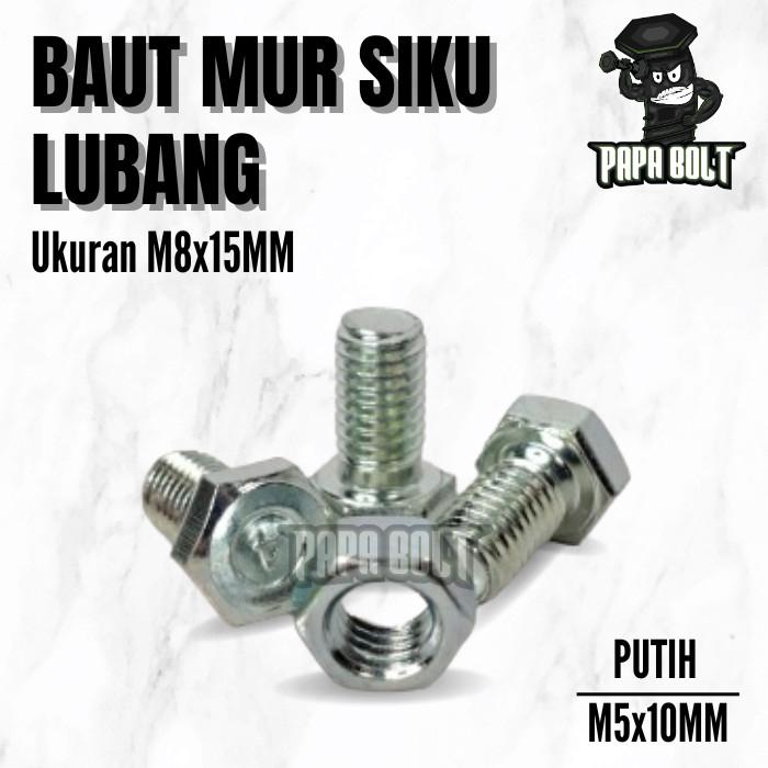 Promo Baut Mur Siku Lubang 8x15 Besi M8 x 15 mm - Kota Surabaya ...