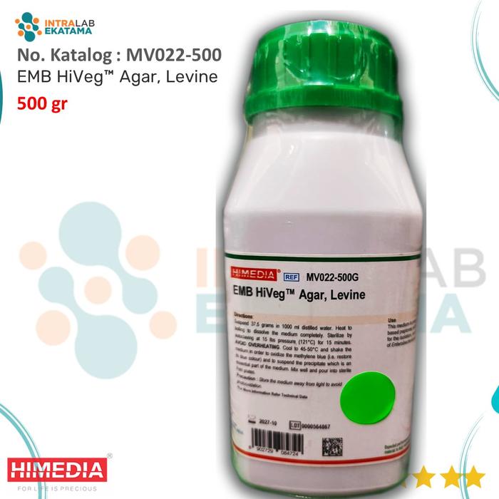 Jual EMB HiVeg™ Agar, Levine, 500 gr, (MV022), Himedia - Kota Bogor ...