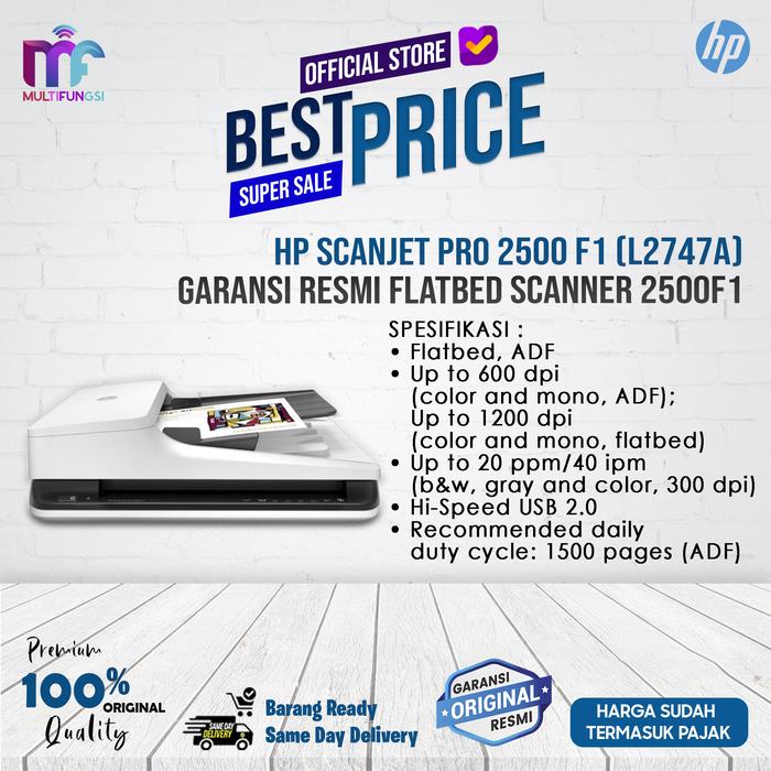 Promo HP ScanJet Pro 2500 f1 (L2747A) Garansi Resmi - Flatbed Scanner ...