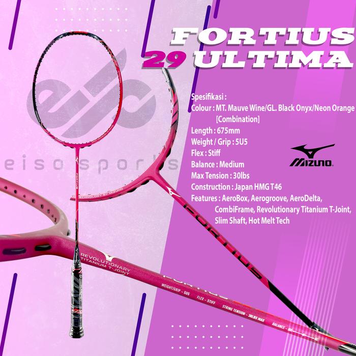 Jual Raket Badminton Mizuno Fortius 29 Ultima Bulutangkis - RAKET ONLY ...