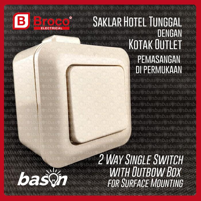 Promo BROCO Gracio Outbow Socket - Outlet Tempel Saklar Stop Kontak ...