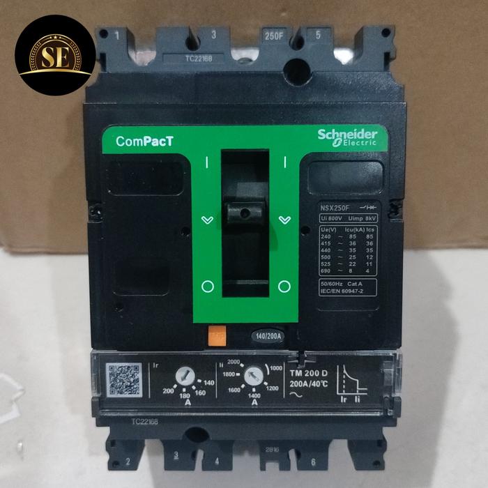 Jual MCCB / BREAKER SCHNEIDER NSX250F 3P 200A 3phase LV431631 36ka TM200D - Jakarta Barat ...