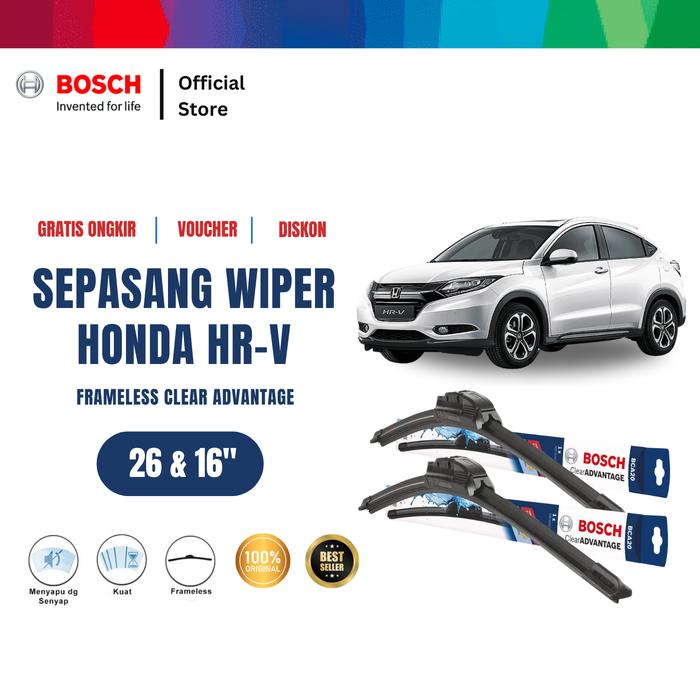 Promo Bosch Sepasang Wiper Mobil Honda Hrv Frameless Advantage 26 16