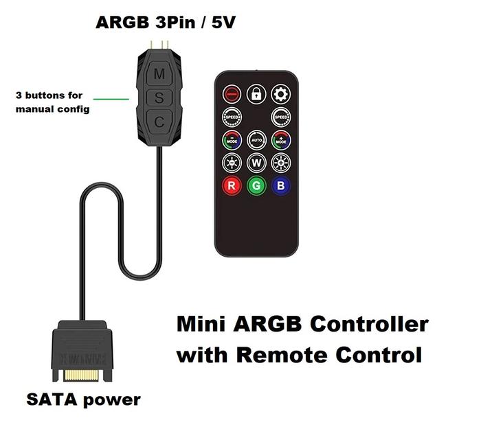 Jual Coolmoon Ar-1 Argb Mini Controller 5v 3 Pin To Sata Argb Hub ... Jual Coolmoon Ar-1 Argb Mini Controller 5v 3 Pin To Sata Argb Hub ...
