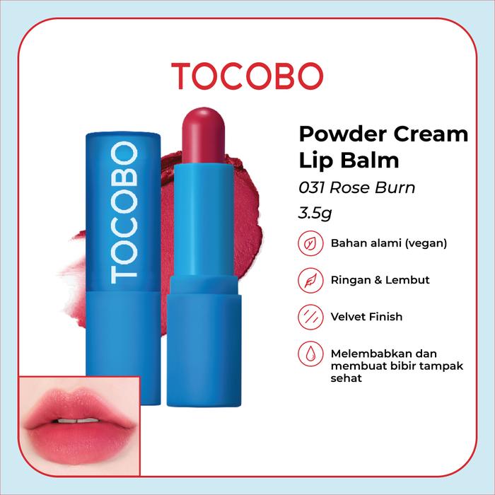 Promo TOCOBO Powder Cream Lip Balm 031 Rose Burn - Kota Tangerang ...