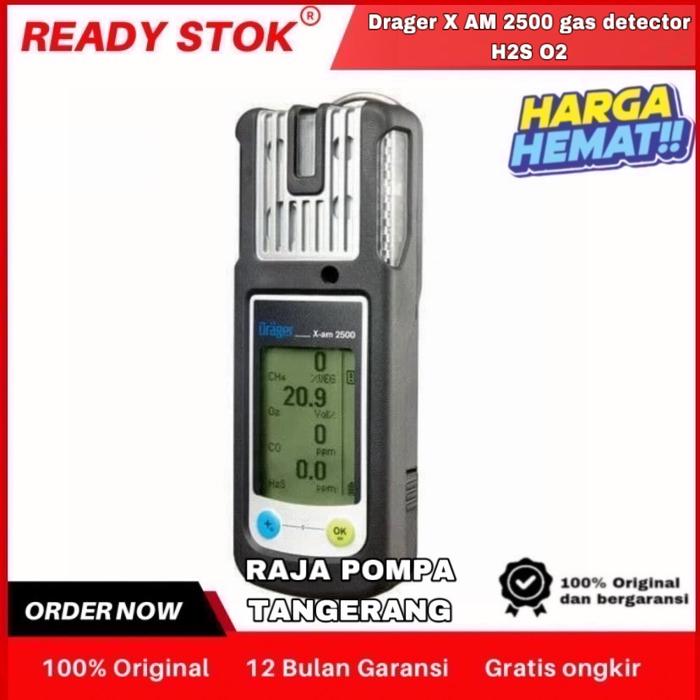 Jual Drager X AM 2500 gas detector H2S O2 CH4(LEL) CO c/w charger C/W ...