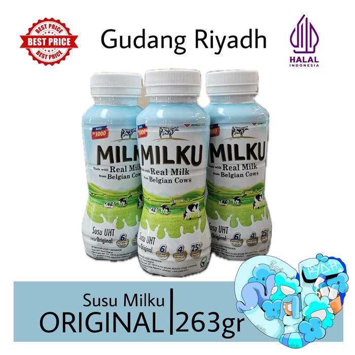 Jual Susu UHT Milku Belgian Cows Milk - Original - Kab. Purwakarta ...
