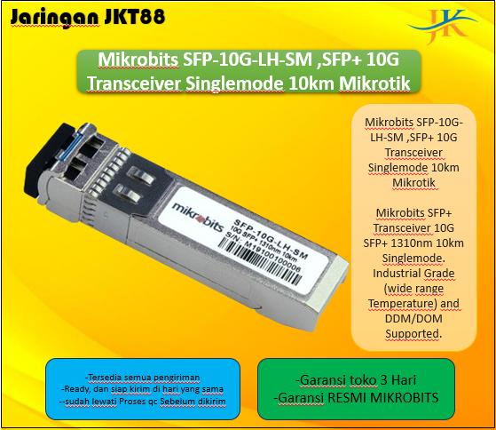 Jual Mikrobits SFP-10G-LH-SM ,SFP+ 10G Transceiver Singlemode 10km ...