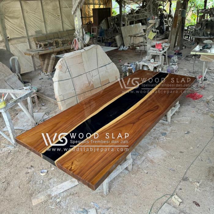 Jual Meja Resin Epoxy 3 Meter Meja Makan Resin - Kab. Jepara - WOODSLAP ...
