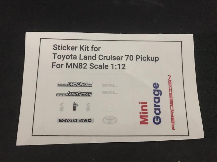 Jual Sticker Kit RC MN82 1:12 Toyota Landcruiser 70 Bundera - Jakarta ...