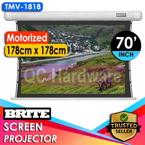 Jual LAYAR PROYEKTOR BRITE SCREEN TMV-1818 TENSION MOTORIZED SCREEN 70 ...
