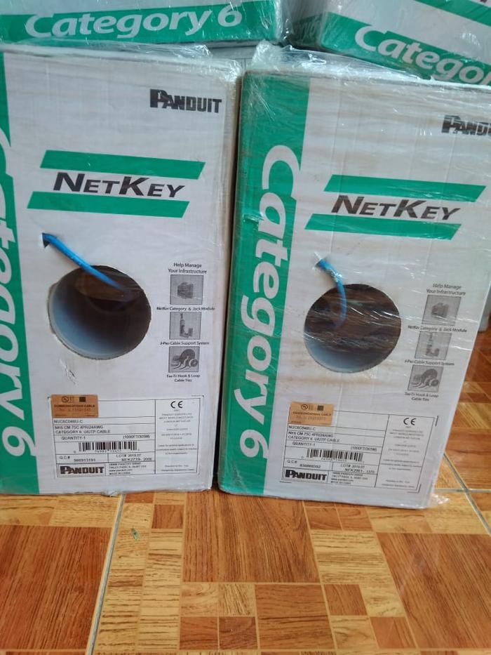 Jual Ready Panduit Netkey Nuc6C04Bu-Fe Kabel Lan Utp Cat6 / Cat.6 ...