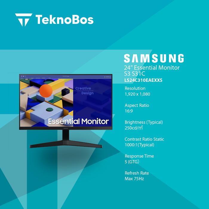 Jual Samsung LS24C310 75Hz FHD IPS Bezelless FreeSync Gaming Dual ...