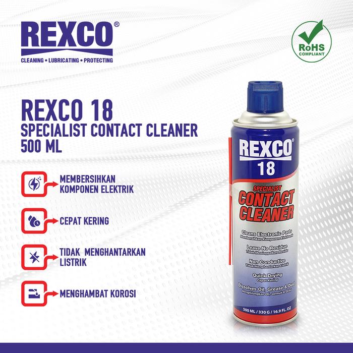 Jual Rexco 18 Pembersih Elektrik & Elektronik (Contact Cleaner) 500 Ml ...