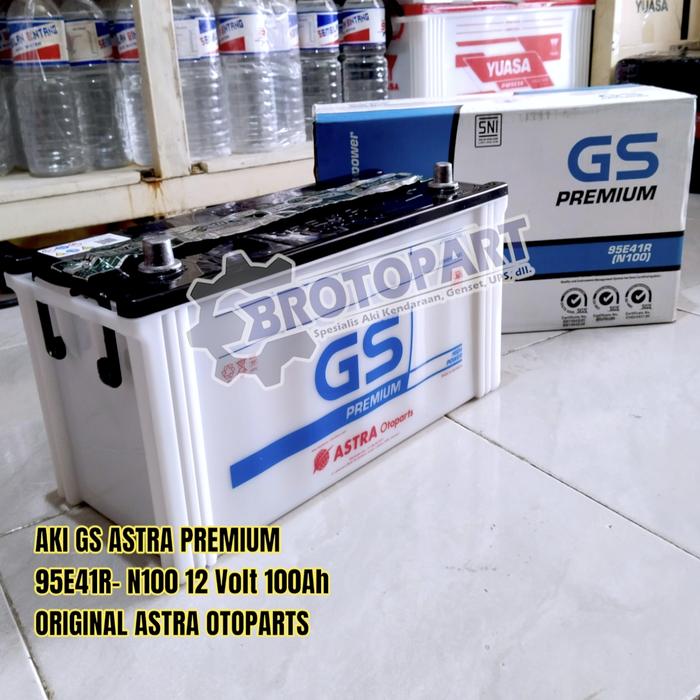 Jual Aki Mobil GS ASTRA OTOPARTS N100 95E41R 100Ah accu basah original - Jakarta Timur ...