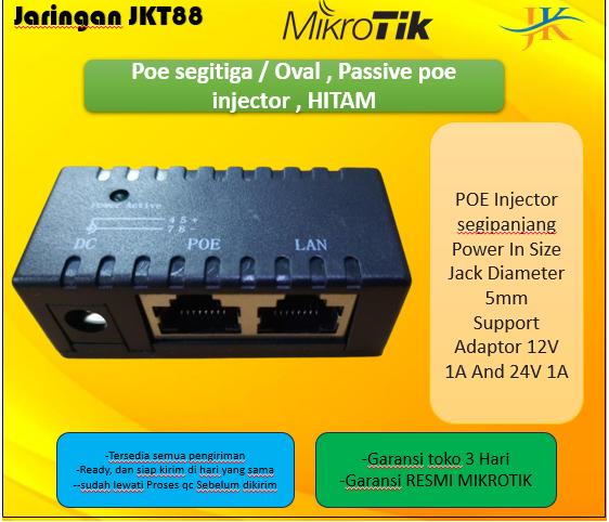 Jual Poe segitiga / Oval , Passive poe injector , hitam - Jakarta Pusat ...