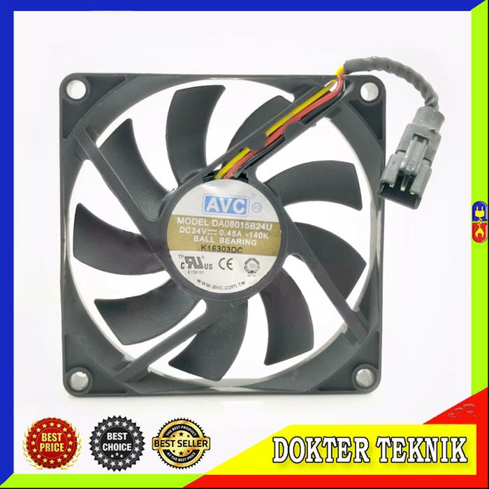 Jual AVC DA08015B24U DC24V 0.45A -140K 8015 Inverter Cooling Fan ...