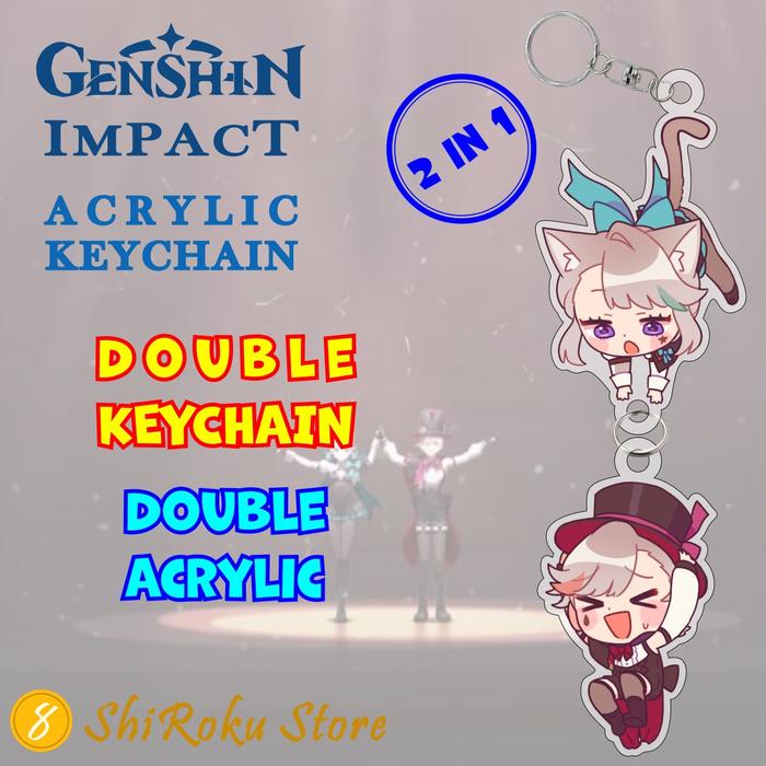 Jual Gantungan Kunci Lynette Lyney Ganci Genshin Impact Cute Anime ...