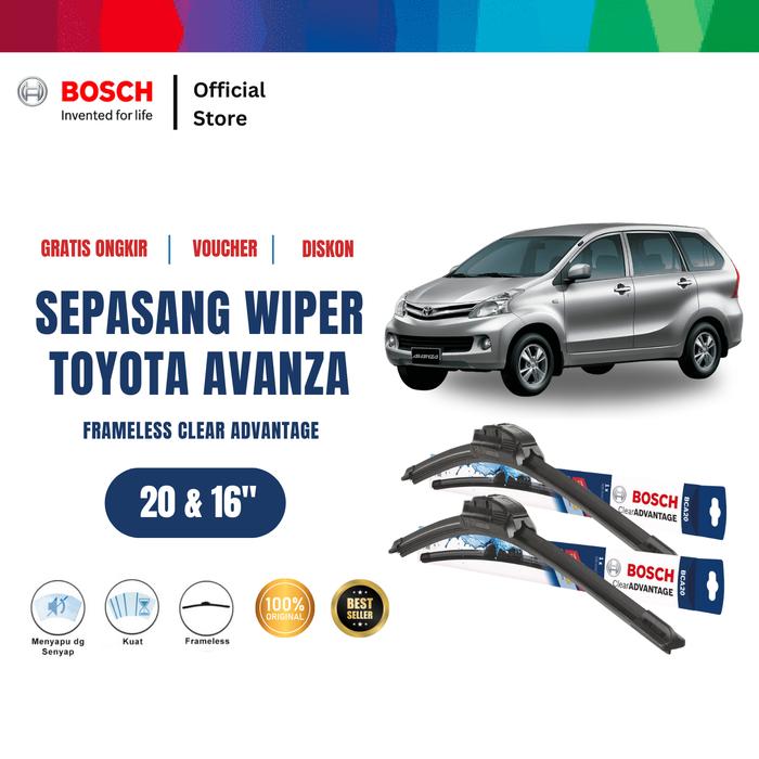 Promo Bosch Sepasang Wiper Frameless New Clear Advantage Avanza 20 ...