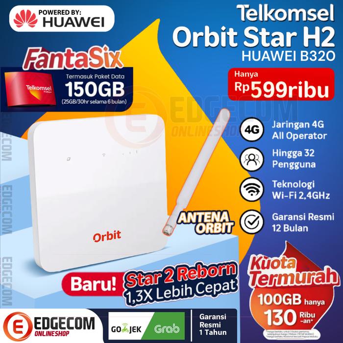 Jual HUAWEI B320 Modem Router WiFi 4G LTE 195Mbps UNLOCK penganti STAR ...