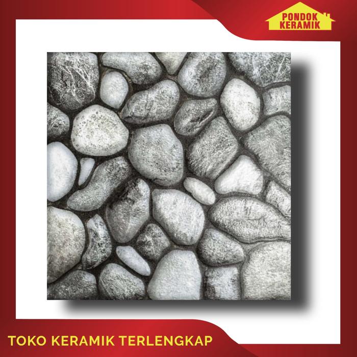 Jual Keramik Lantai SIgnature Motif Batu 50x50 Portara Grey - I - Kota ...