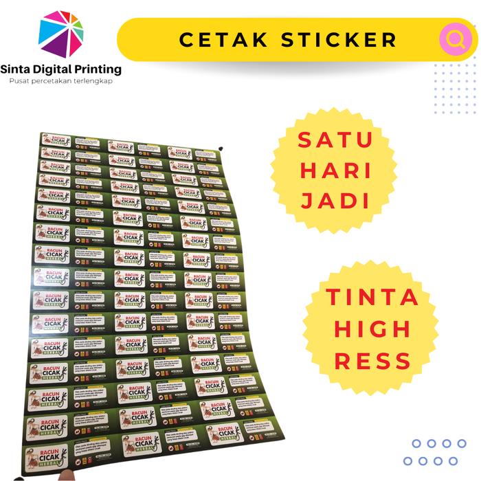 Jual Cetak Stiker Vinyl + Cutting / Sticker Custom A3+ - Kab. Tangerang ...