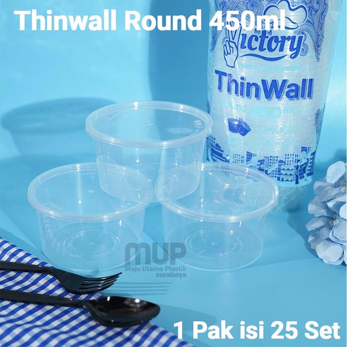 Jual Thinwall Round 450ml merk VICTORY//TOKO MAJU UTAMA PLASTIK - Kota Surabaya - Maju Utama ...